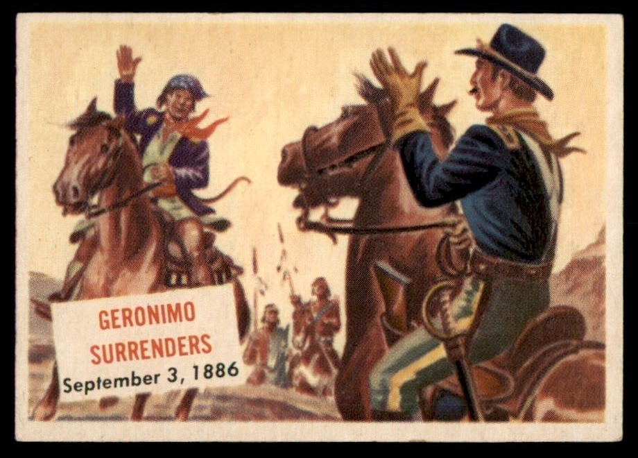 1954 Topps Scoop #96 Geronimo Surrenders EXCL **NONS** | eBay