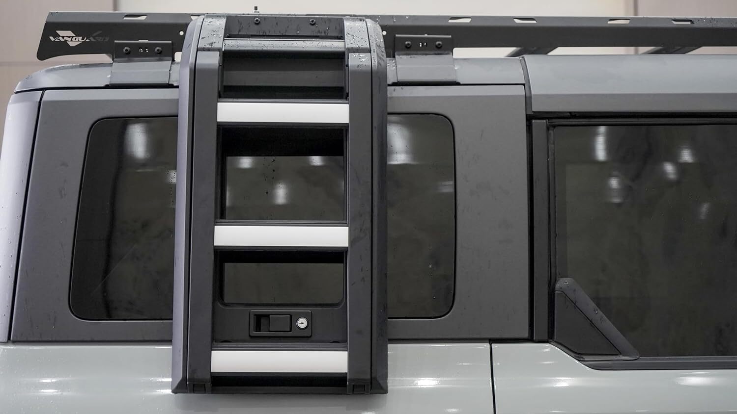 Extended Roof Rack Cross Bars & Side Ladder for 2021-2024 Ford Bronco ...