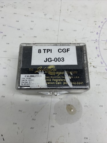 johnson thread gage co. 8 TPI CGF jg-003. thread inspection gages. | eBay