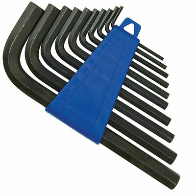 Silverline Hex Key 10 Piece Set 2 - 10mm Allen Keys HK11 Alan Keys Hex ...