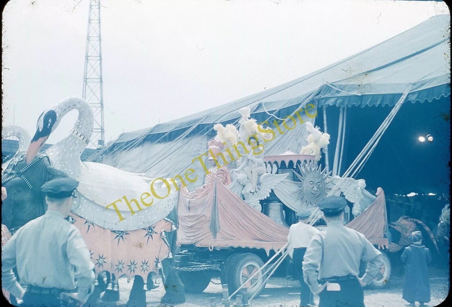Ringling Bros Circus Elephant Swan Pretty Woman 1950s 35mm Slide Vtg ...
