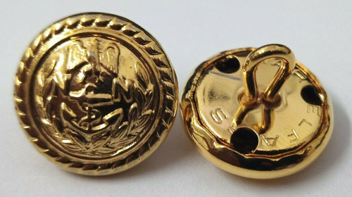Nigerian Navy Style Buttons Naval Insignia Officers Ring Back 15mm X2 ...