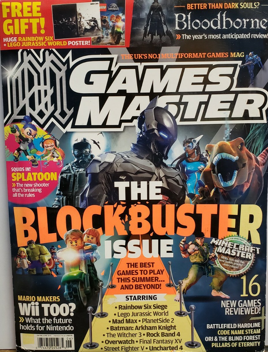 Games Master UK June 2015 #290 The Blockbuster Issue Bloodborne FREE ...