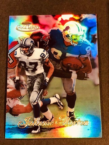 1998 Topps Gold Label Class 1 OVERSIZED NFL PROOF Johnnie Morton Lions ...
