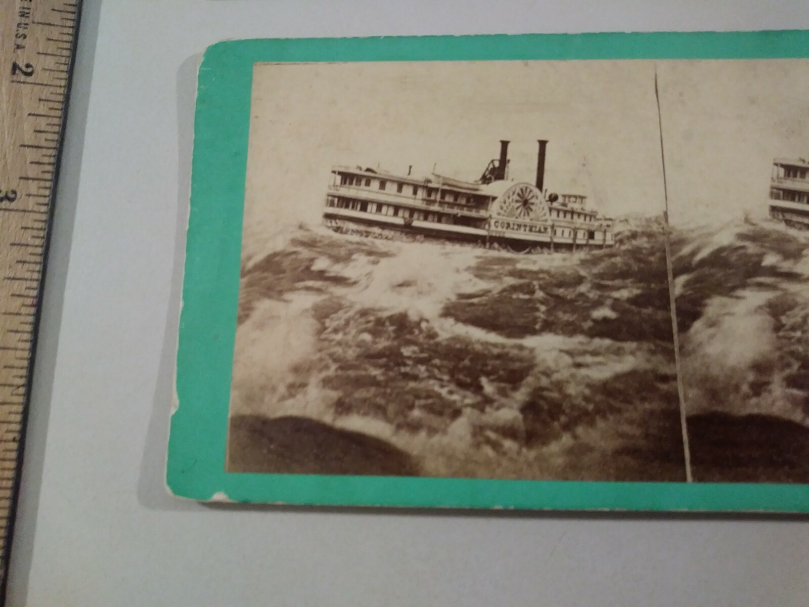 Steamboat Corinthian Canada JG Parks Stereoview Photo Steamer Boat Ship ...