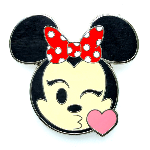 DISNEY Character Pin - Basic MINNIE MOUSE Face WINK and a KISS (120) | eBay