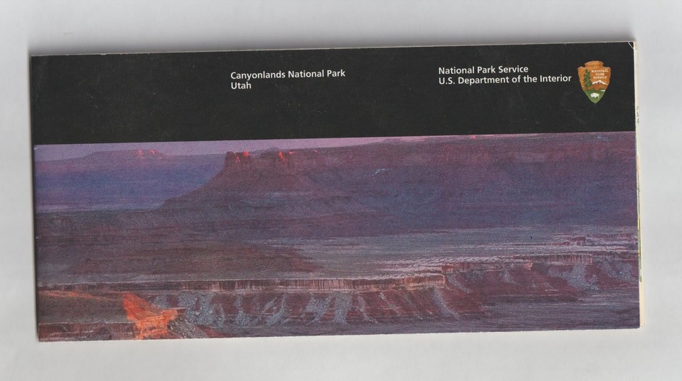 US National Park Service Brochure Map CANYONLANDS National Park Utah ...