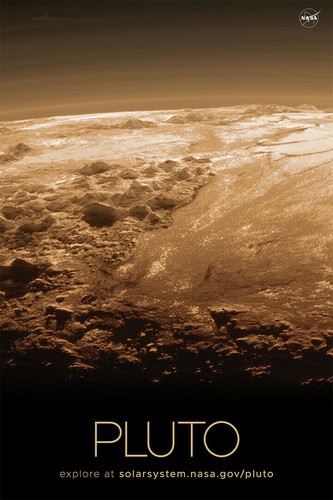 359489 Nasa Mountains Plains Of Pluto Kuiper Belt Art Decor Print ...