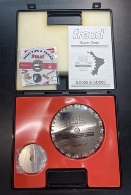 Freud 6” Super Dado Blade Set w/Carrying Case Model SD506, 24T, Made In ...