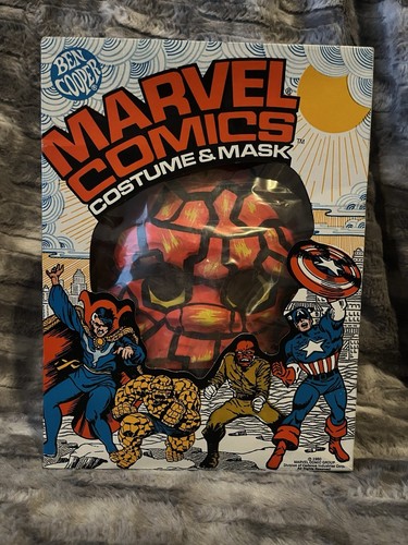 Vintage Marvel Fantastic Four THING Ben Cooper Halloween Costume LOOKS ...