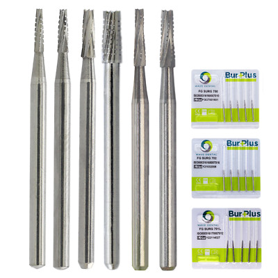 Wave Dental Carbide Surgical Burs High Speed FG SURG 701 701L 702 702L ...