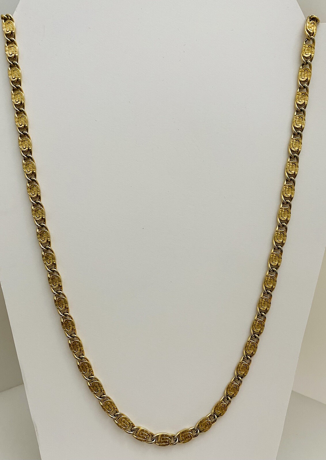 Rare Monet 1980’s 26” Swirl Chain Necklace - Gem