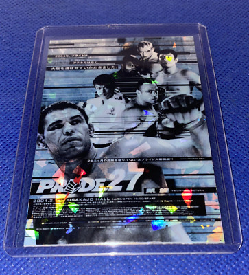 Pride FC Custom Holofoil Refractor Mini Poster Card Kazushi Sakuraba ...