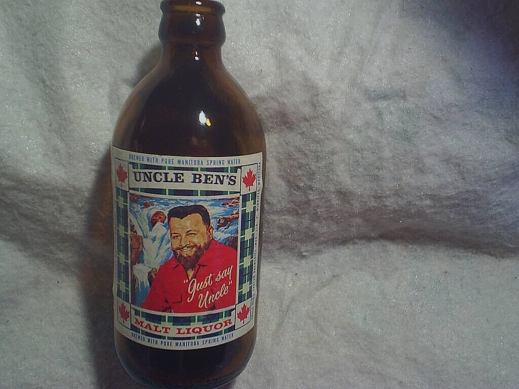 1960s UNCLE BEN'S MALT LIQUOR BEER BOTTLE,12oz. Just Say Uncle, tartan breweries | eBay