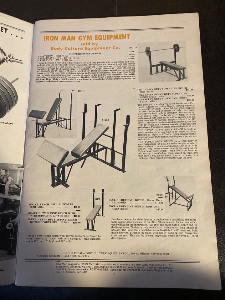 Vintage Bodybuilding Muscle Gay Interest Magazine Iron Man 1979 Anibal ...