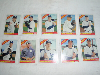 2015 Topps Heritage High Numbers Yankees MLB 24 Card Lot 10 different ...