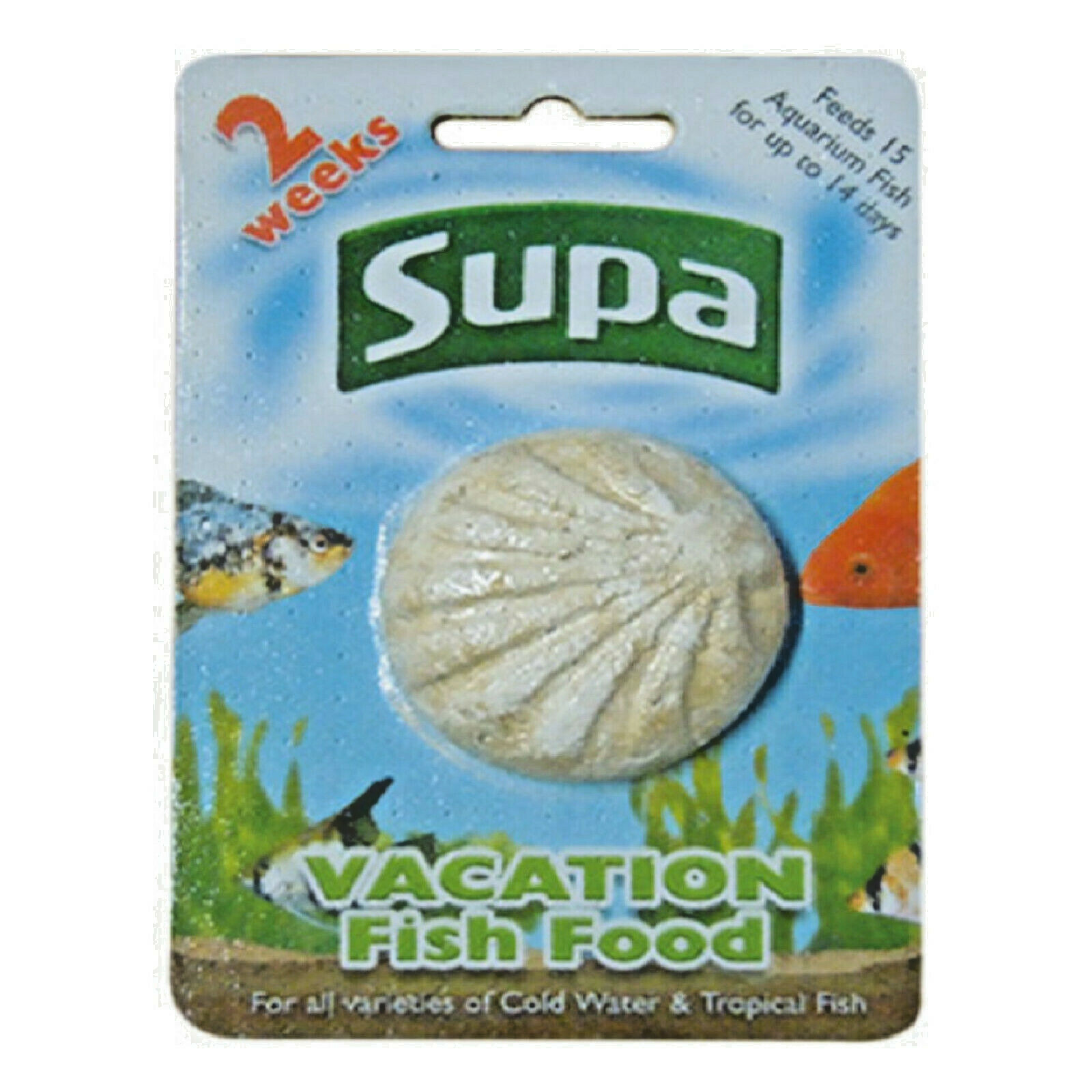 SUPA VACATION FISH FOOD : x1 x2 x6 x12 Holiday Fish Feed Blocks bp Cold ...