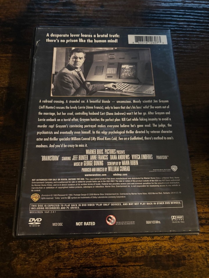 Brainstorm 1965 (DVD, 2009) WB Archive Collection used 883316126073| eBay