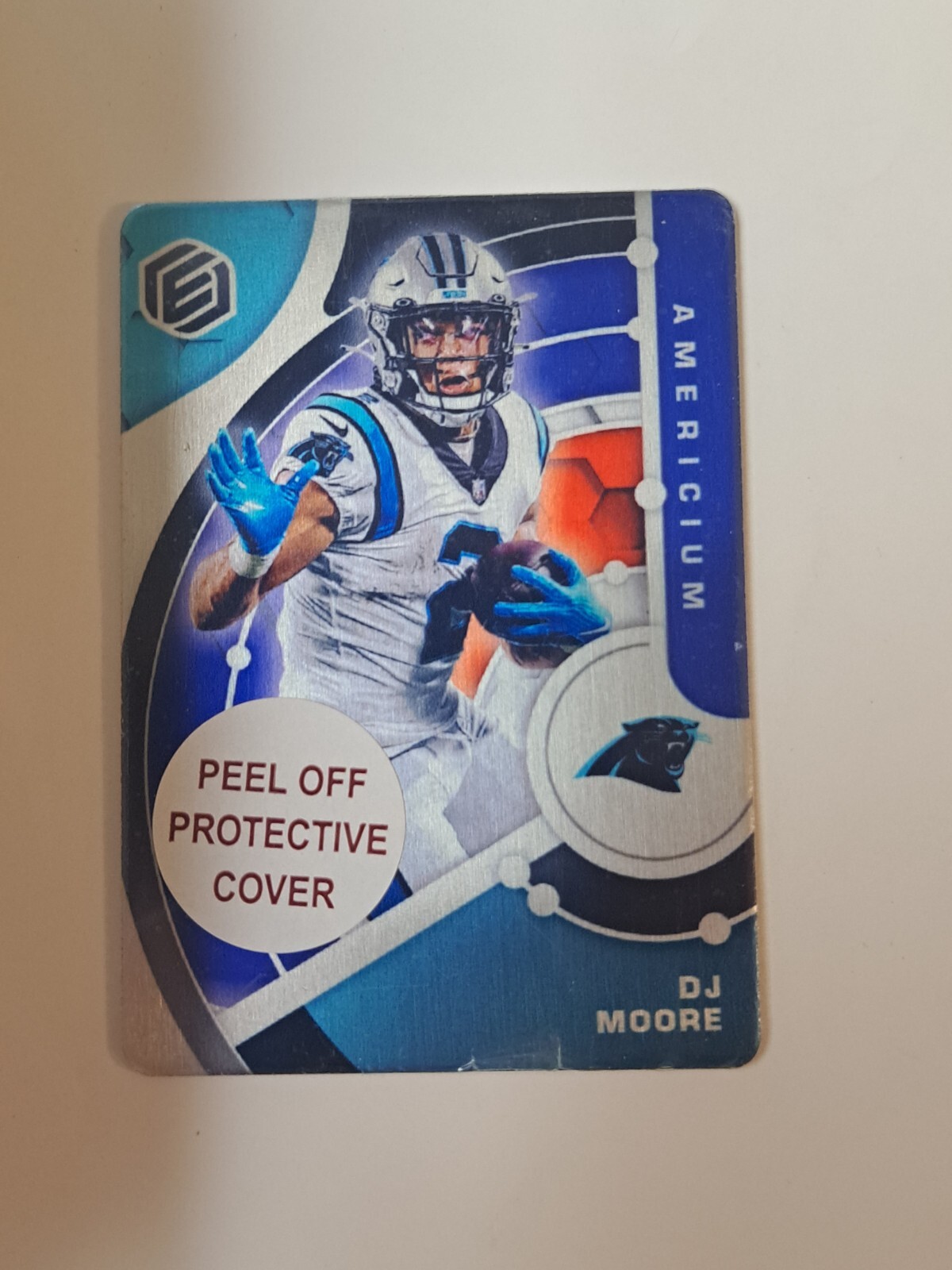 2022 Elements DJ Moore Metal Card Americium #/95 Carolina Panthers | eBay