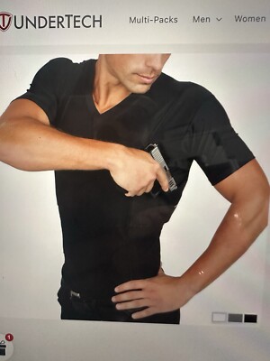 UnderTech Men’s Concealed To Carry V-Neck Tee Size XL | eBay