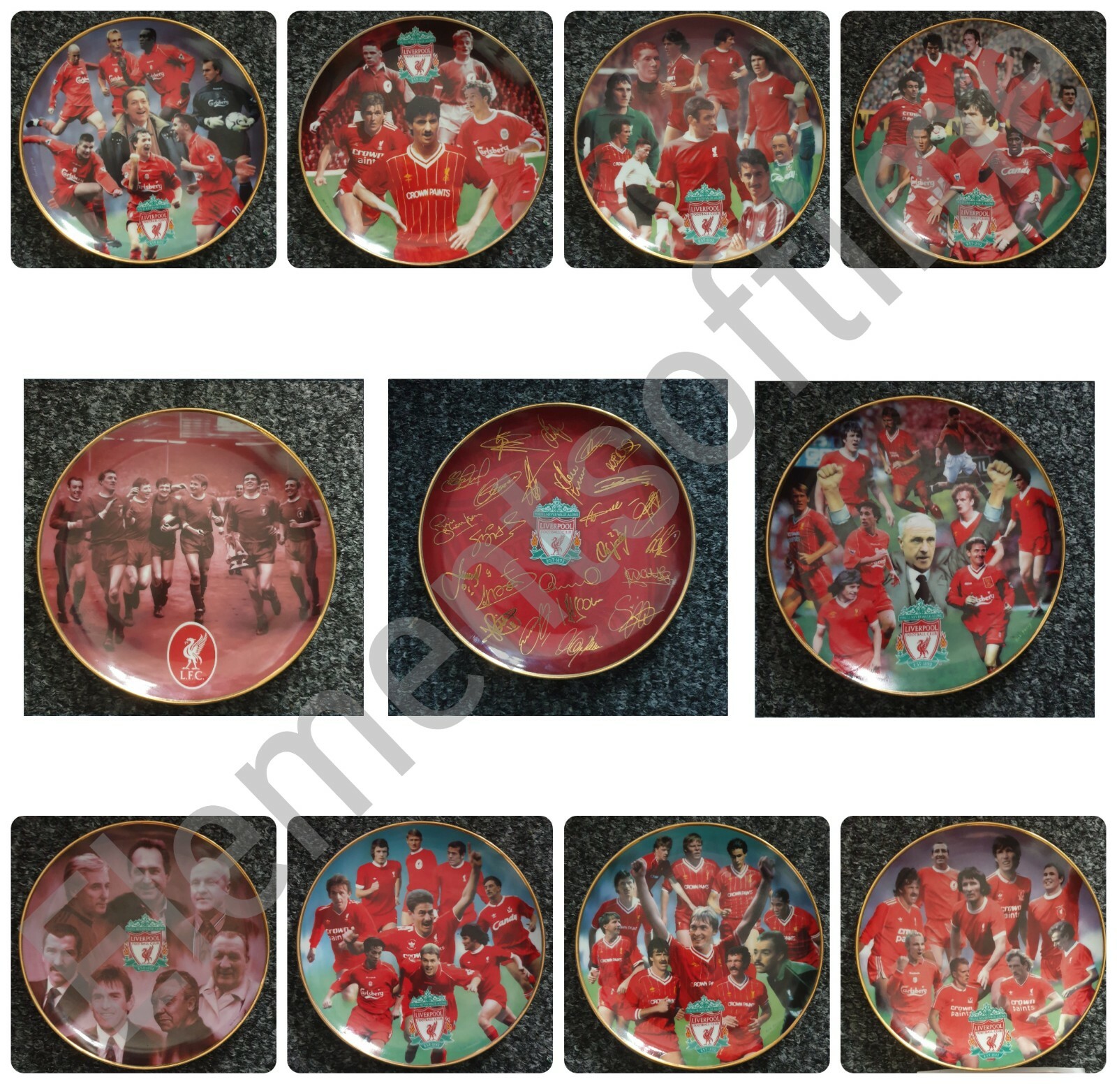 CHOOSE YOUR PLATE Danbury Mint LIVERPOOL FC Champions Legends Plates ...