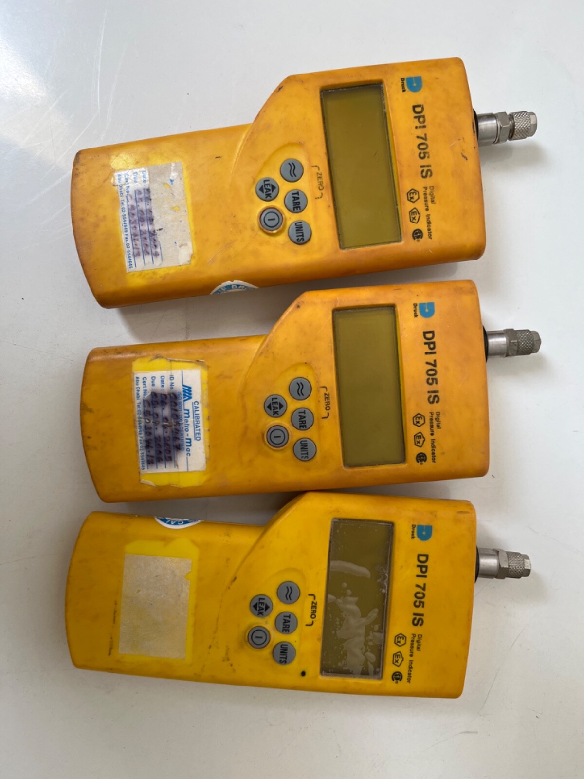 GE Druck DPI 705 IS Digital Pressure Indicator 0-2 bar g ( 3 pc for ...