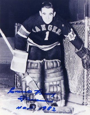 EMILE FRANCIS SIGNED NEW YORK RANGERS 8x10 PHOTO w/ COA | eBay