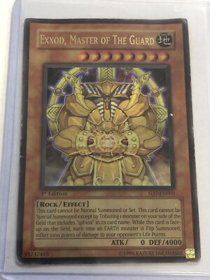 Yugioh Exxod, Master of The Guard SD7-EN001 (Ultra Rare) 1st Ed Card LP ...