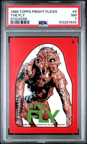 1988 Topps Fright Flicks THE FLY Jeff Goldblum Sticker Card 6 Low Pop ...