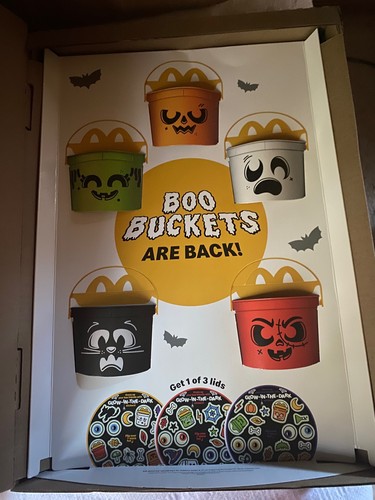 2025 McDonald’s Happy Meal Boo Buckets Halloween Display | eBay