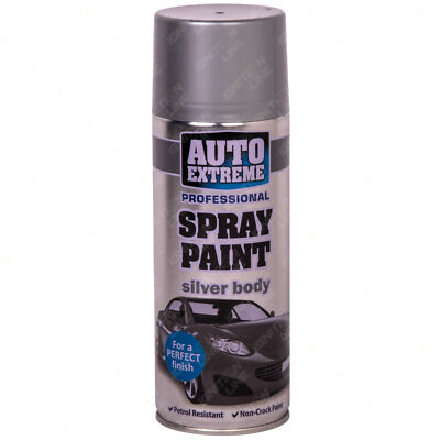 Auto Extreme Pro Silver Metal Spray Paint Aerosol Can Car Body Wood ...