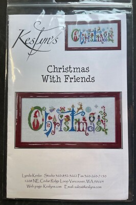 Keslyn’s Cross-stitch Pattern - Christmas With Friends - Free Shipping ...