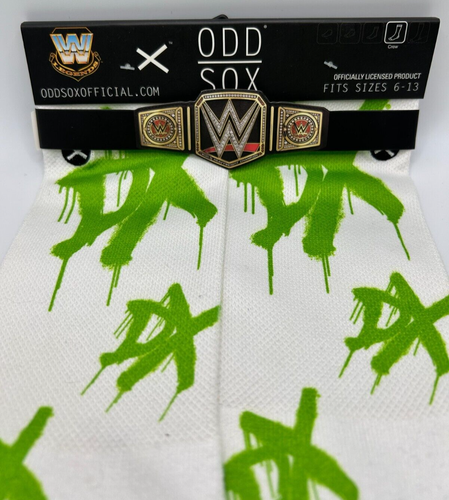 Odd Sox x D-Generation X Crew Socks | DX WWE Wrestling Green/White ...