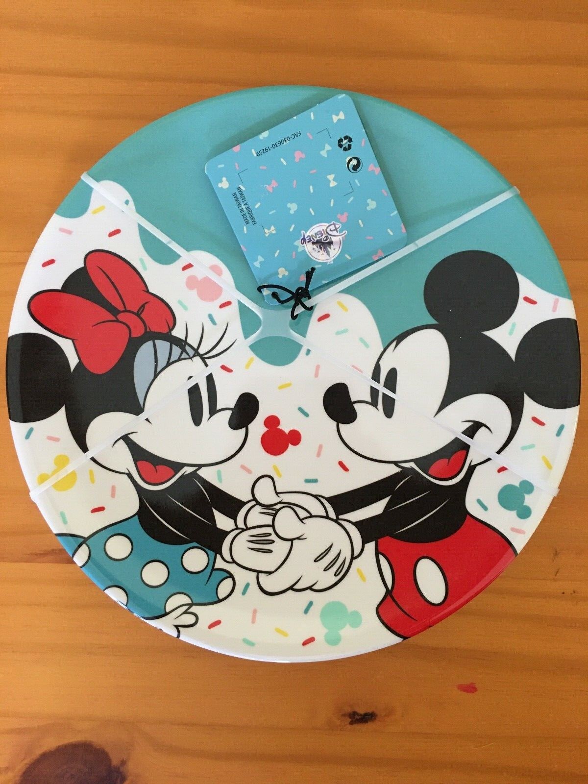 New Disney Eats Mickey & Minnie Mouse Icon & Sprinkles Plates Set Of 4