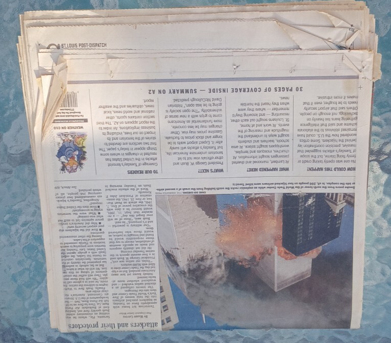 Vintage Newspaper 9/11 9-11 The Day After September 12th 2001 St. Louis ...
