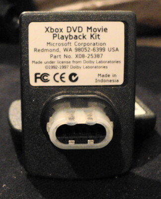 Lot of 2 Original Xbox DVD Movie Playback Kits Reciever Only No Remote ...