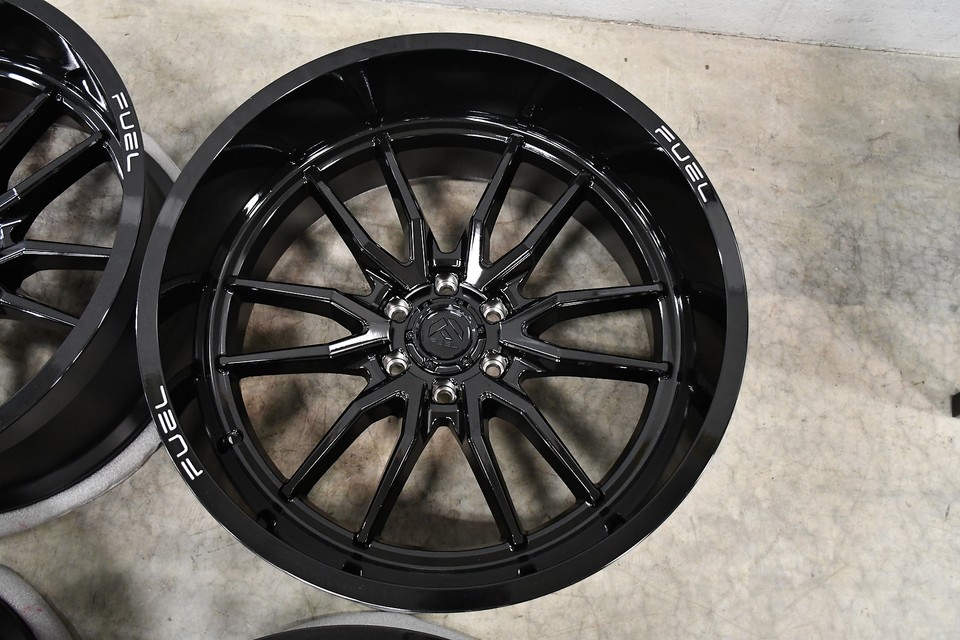 Set 4 Fuel D679 Rebel 20x10 6x5.5 Matte Black Wheels 20" -18mm Rims | eBay