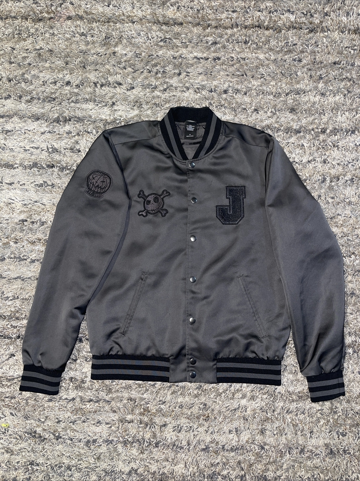 Disney Tim Burtons The Nightmare Before Christmas Varsity Jacket Rare ...