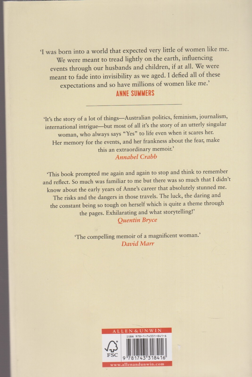 Unfettered And Alive - Anne Summers | eBay