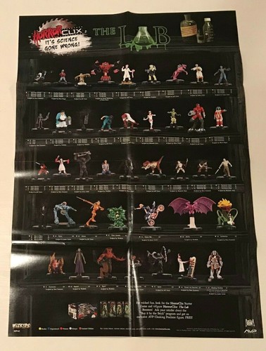 Horrorclix The Lab Set 30" x 20" Checklist Poster NEW | eBay