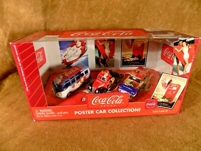 COCA-COLA DIE-CAST POSTER CAR COLLECTION=NIB | eBay