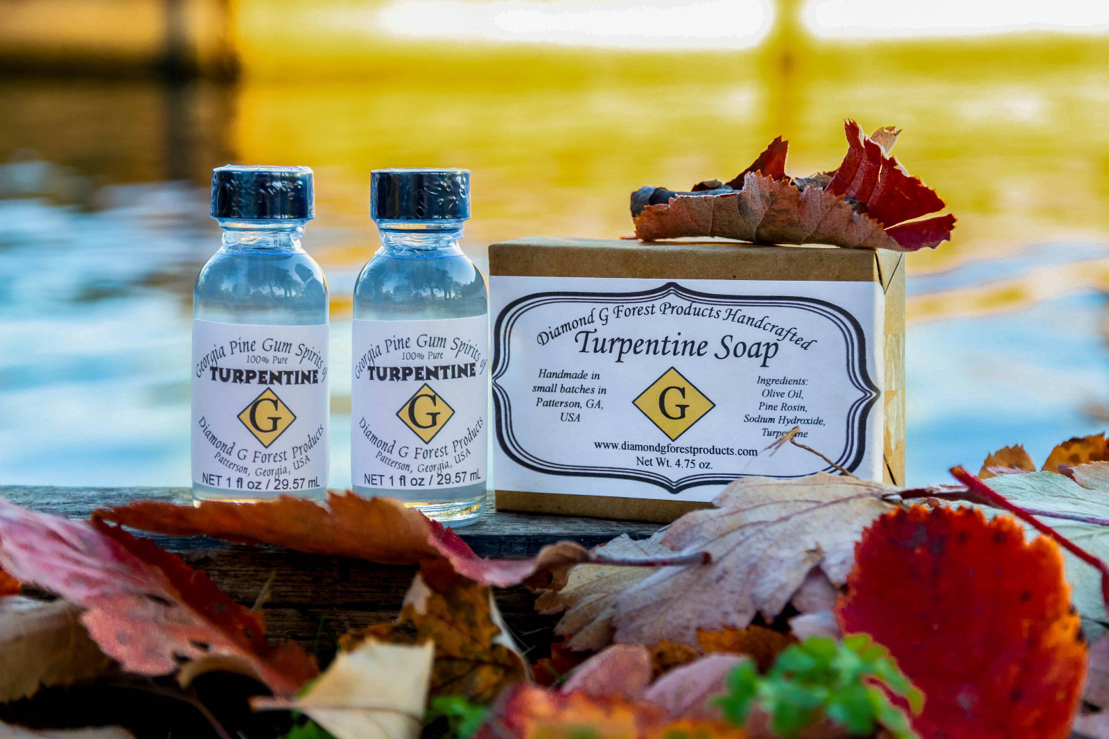 2 Bottles - Diamond G Forest 100% Pure Gum Spirits Of Turpentine and 1 ...