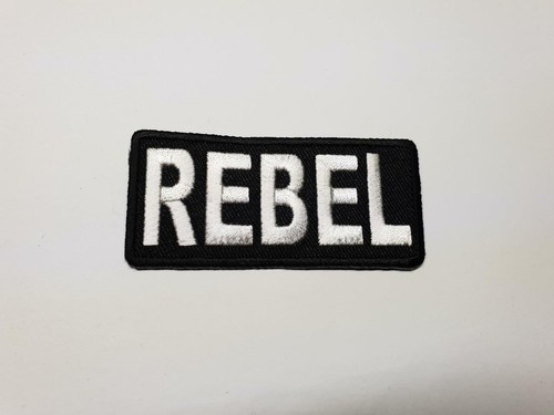 REBEL Biker Patch Embroidered sew iron on bikie outlaw | eBay