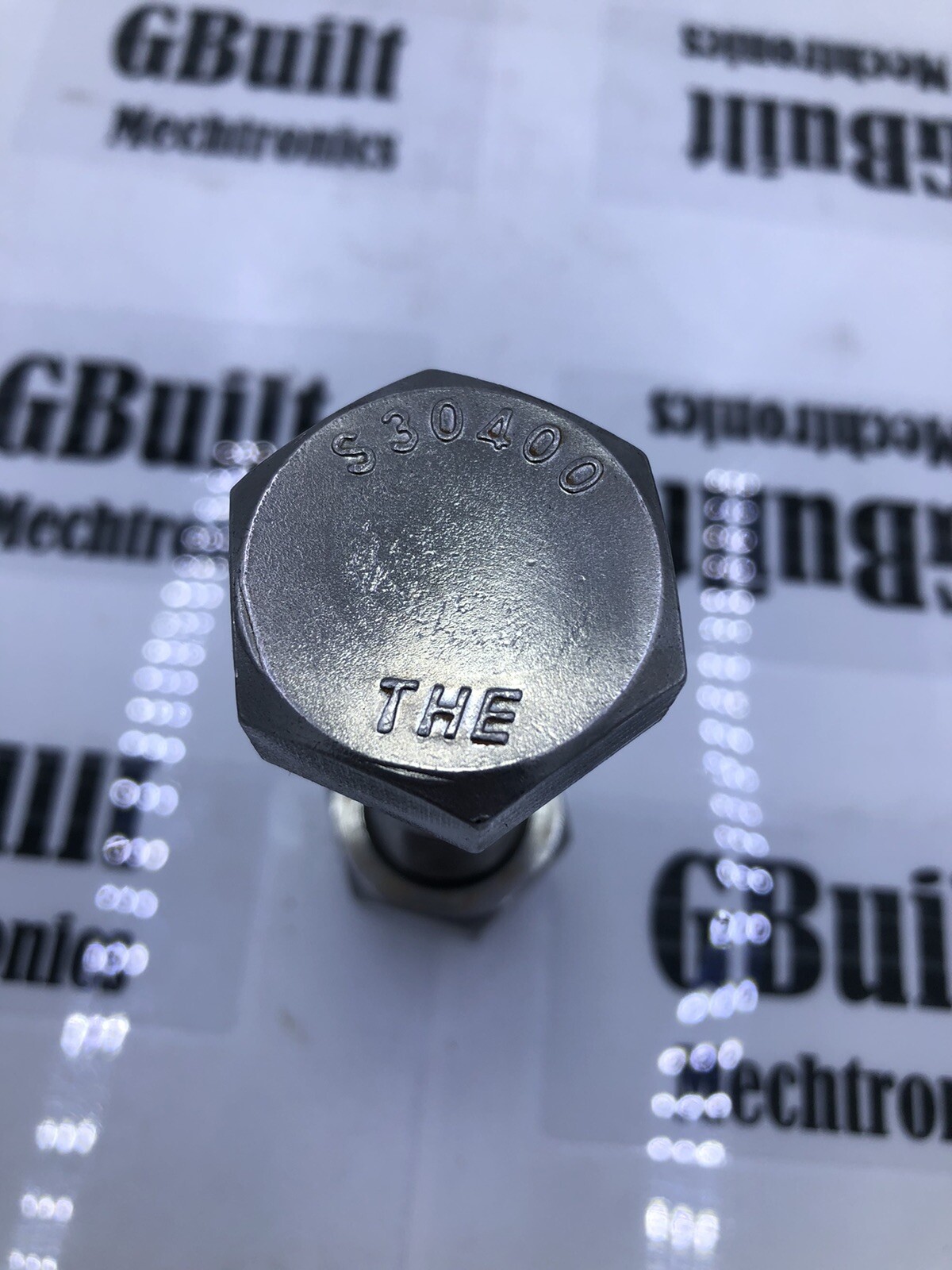 THE S30400 STAINLESS Hex BOLT 7/8” dia 3 3/4” long, NUT. LoT Of 10 ...