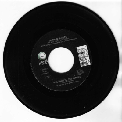 GUNS N' ROSES - WELCOME TO THE JUNGLE / MR. BROWNSTONE - 1987 7" 45rpm ...