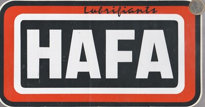 AUTOCOLLANT. Automobile. HAFA. 28.5 X 15 Cms | eBay