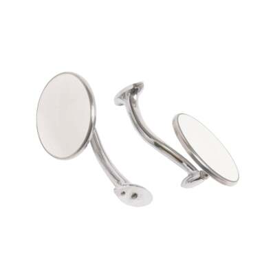 CJ Classics Side View Mirrors 4” Swan Neck Street Rod Style Stainless ...