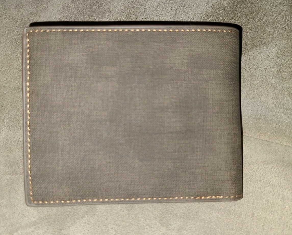 New Men's MENBENSE Classic Brown Leather Wallet Credit Card/ID/Photo ...