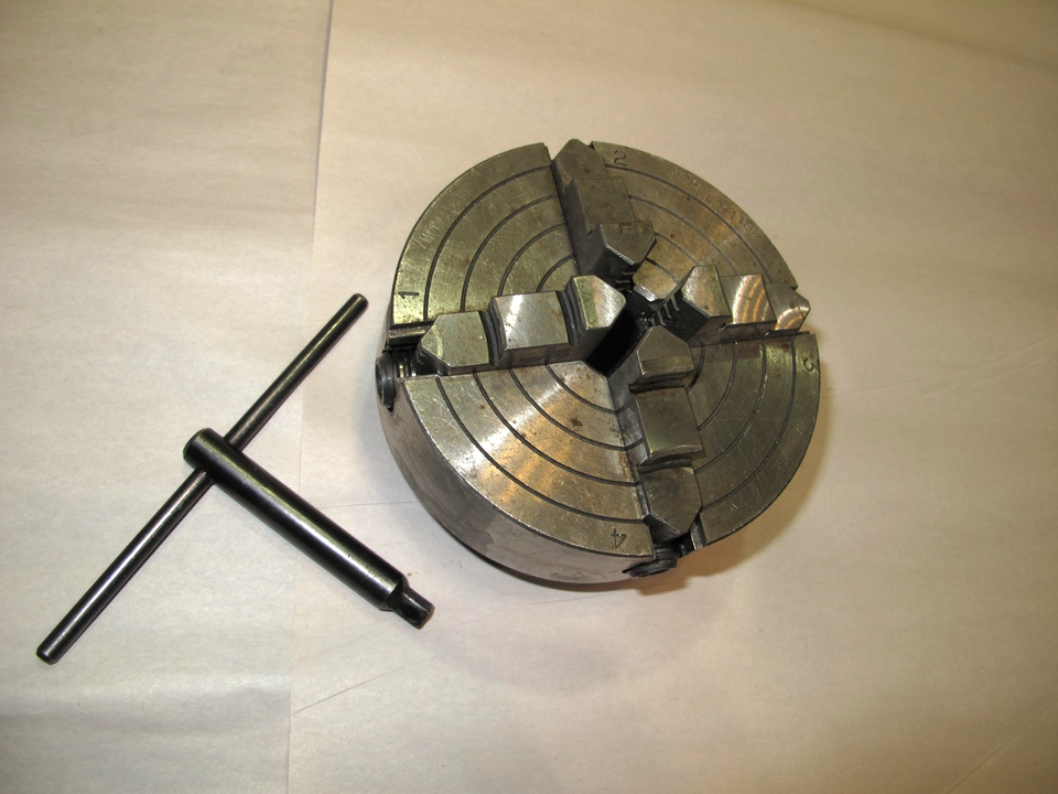 Hardinge 5" 4-Jaw Independant Lathe Chuck with Reversible Jaws Hardinge ...