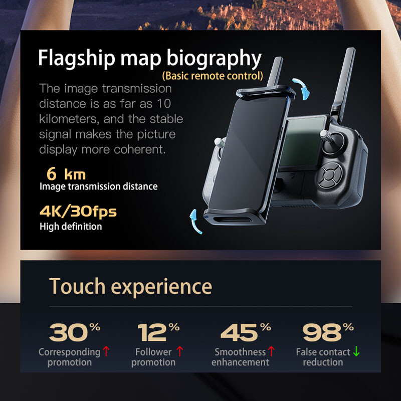 P7 Max Drone GPS FPV 6KM 8K HD Camera 360° Obstacle Avoidance Screen ...